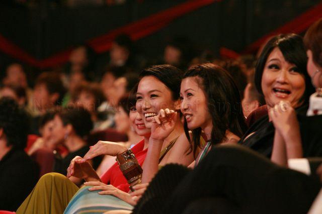 MediaCorp TV artistes attending Star Awards at MediaCorp TV