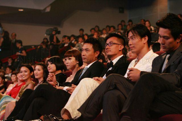 MediaCorp TV artistes attending Star Awards at MediaCorp TV