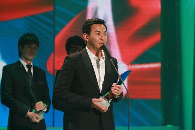 Winner of "Top 10 Most Popular Male Artistes" Bryan Wong