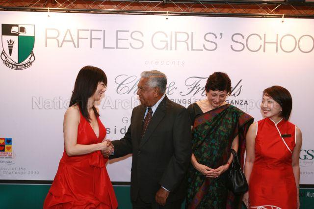 From left, violinist and Raffles Girls' School (RGS) alumni