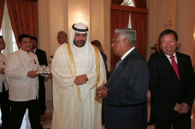 President S R Nathan with Kuwait's Deputy Prime Minister for