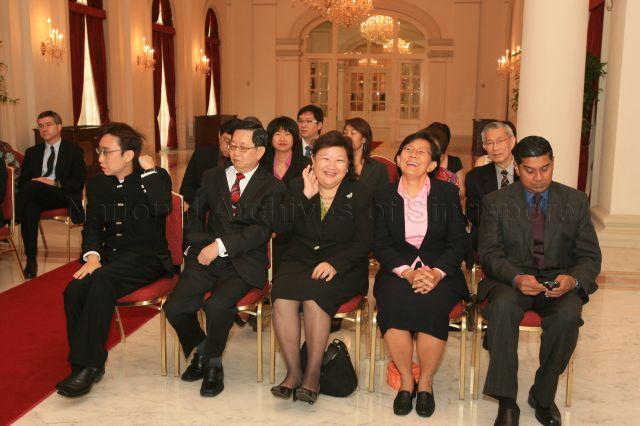 Nominated Members of Parliament (from right) Mr Viswa