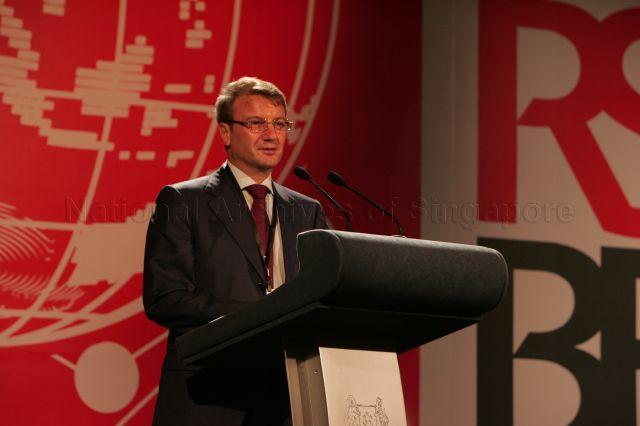 Chief Executive Officer of Sberbank Herman Gref, who is