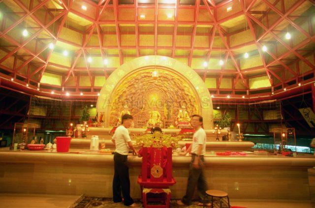 Interior View of the Chee Tong Temple at Hougang - an