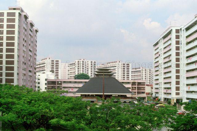 Chee Tong Temple and its environs in Hougang.