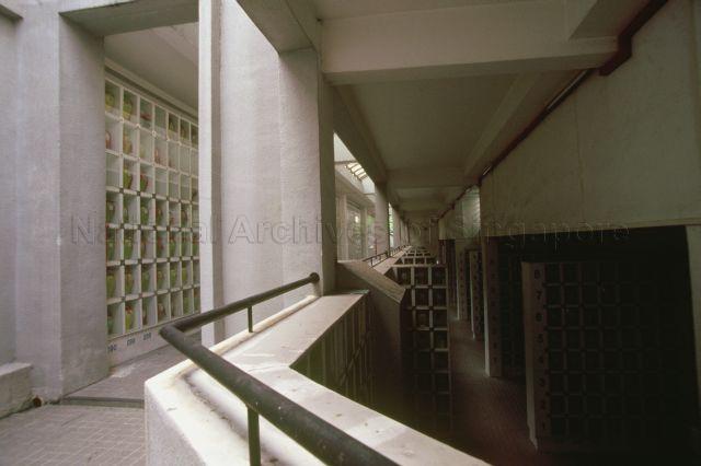 View of the niches at Kwong Wai Siew Peck San Theng