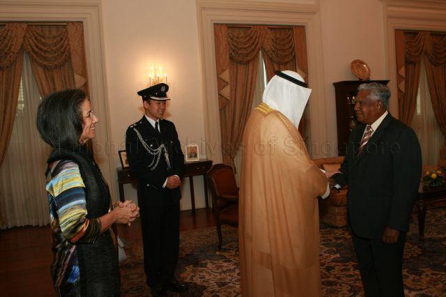 Taken at: Call on President S R Nathan by Seikh Ahmad