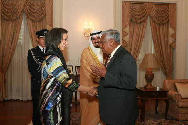 Taken at: Call on President S R Nathan by Seikh Ahmad