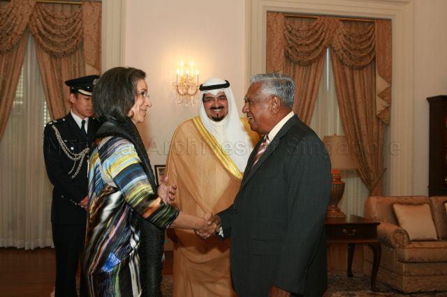 Taken at: Call on President S R Nathan by Seikh Ahmad