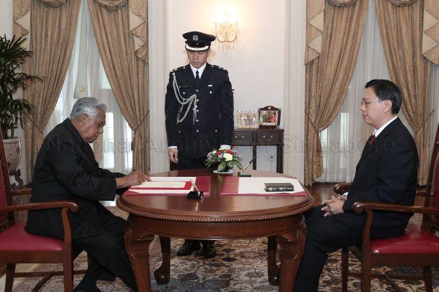 Taken at: Appointment Ceremony of Permanent Secretaries Chee