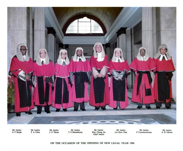 Group photograph of Supreme Court judges taken during