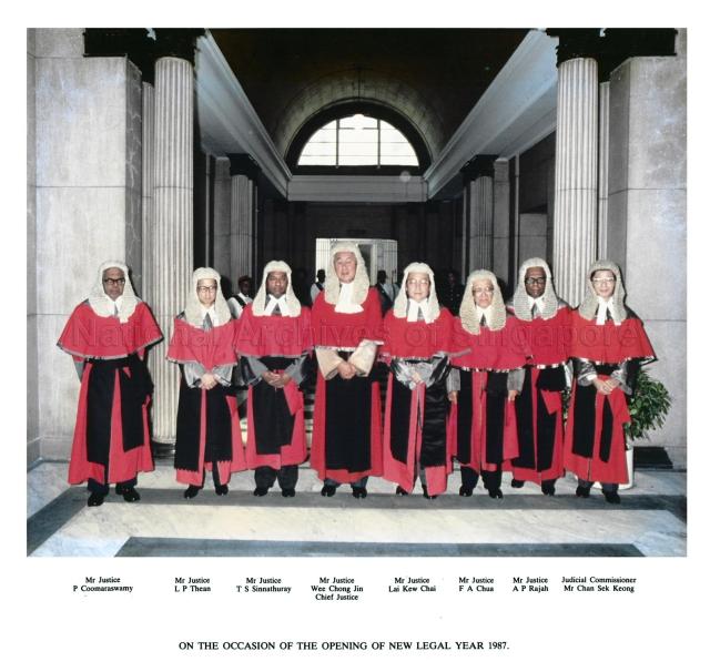 Group photograph of Supreme Court judges taken during