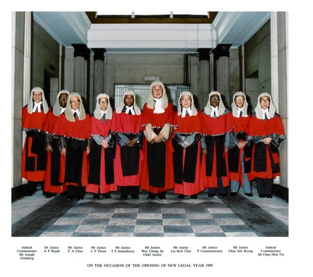 Group photograph of Supreme Court judges taken during