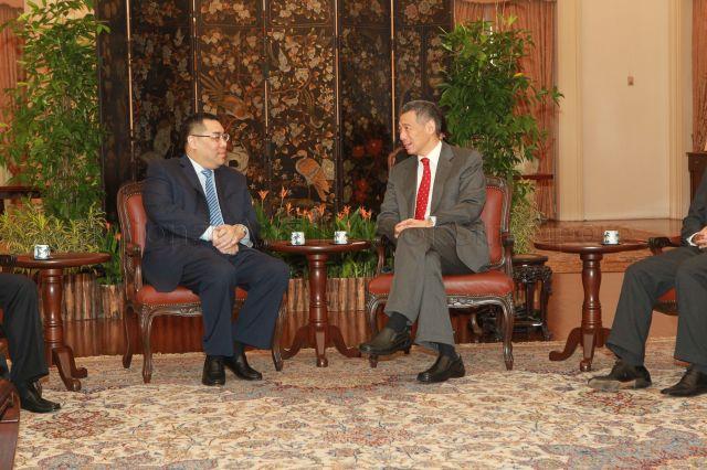 Taken at: Call on Prime Minister Lee Hsien Loong by Chief