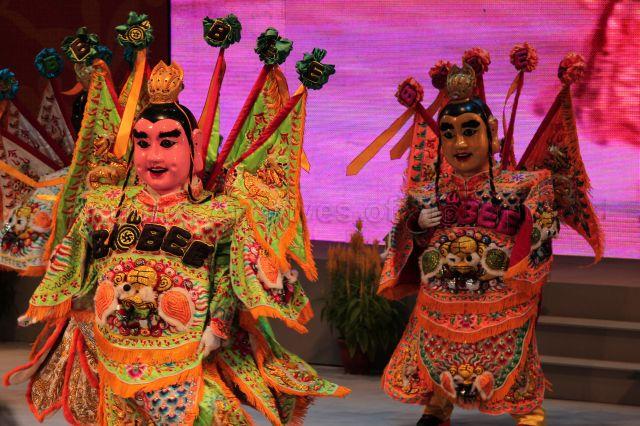 Performance by Taiwanese techno dance group at River Hongbao