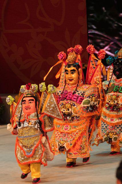 Performance by Taiwanese techno dance group at River Hongbao
