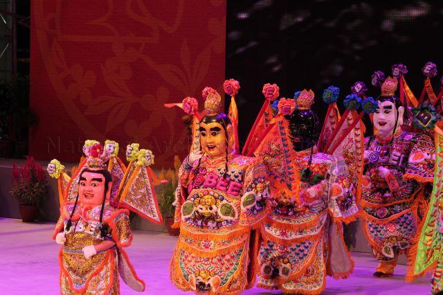Performance by Taiwanese techno dance group at River Hongbao