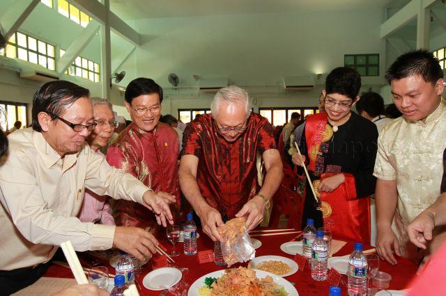Senior Minister Goh Chok Tong and guests at VIP table