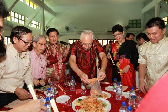 Senior Minister Goh Chok Tong and guests at VIP table