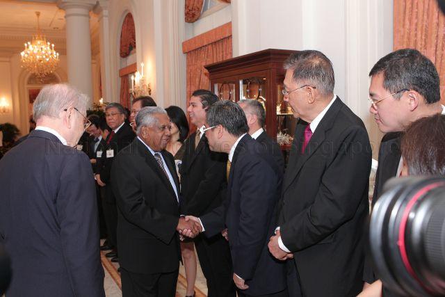 President S R Nathan meeting members of Philippine President