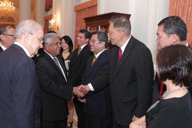 President S R Nathan meeting members of Philippine President