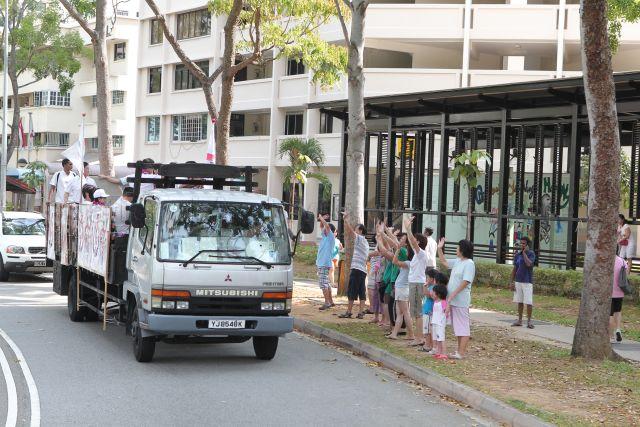Taken at: People's Action Party's Victory Parade at Marine