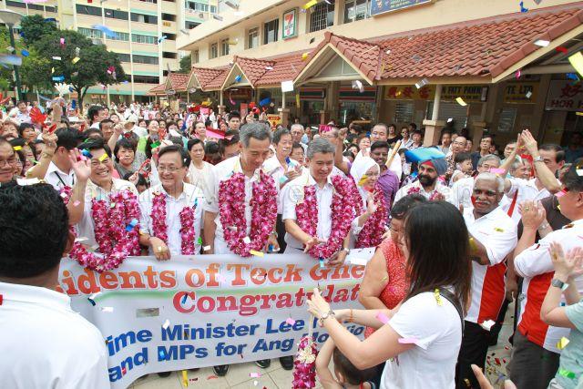 Taken at: People's Action Party Victory Parade at Ang Mo Kio