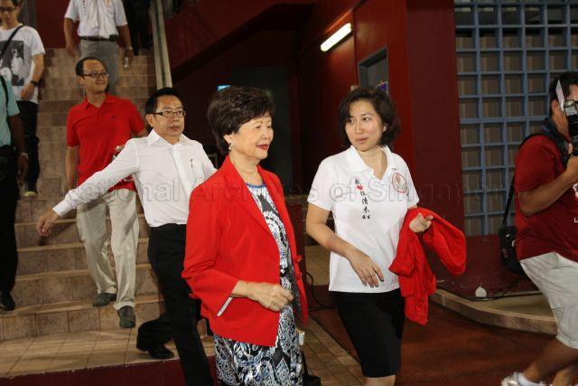Mrs Cecilia Tan and Tan Ming Li, wife and daughter of