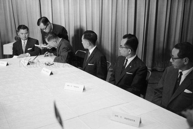 Signing of Singapore-Japan Shipyard Agreement at Culture