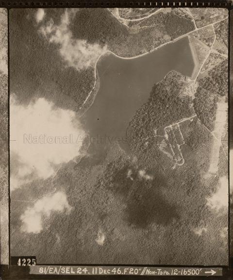 Aerial photo showing Mandai Road, Seletar Reservoir, one of