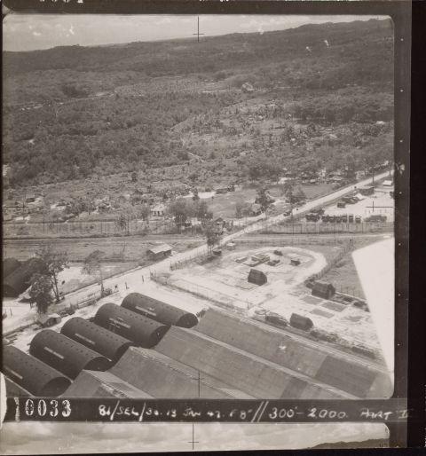 Kranji Road railway crossing in the center of frame.