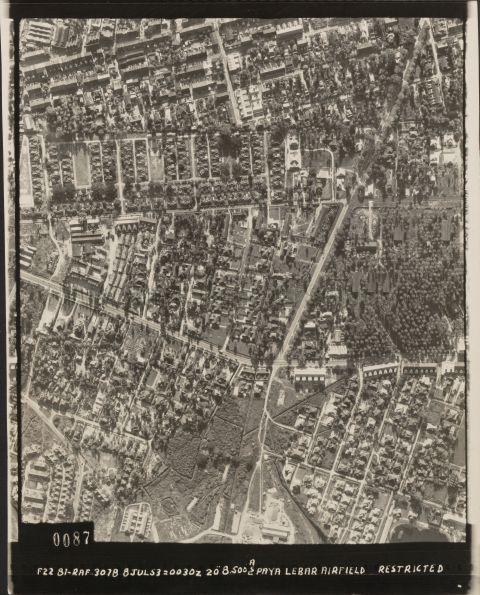 PART OF A SERIES OF AERIAL PHOTOGRAPHS SHOWING AREAS WITH