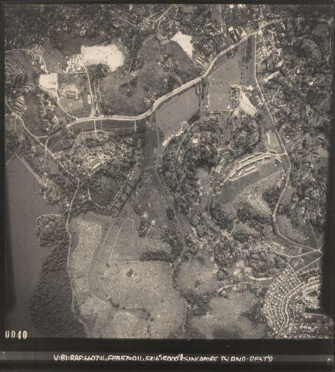 Aerial view of Thomson, central part of Singapore, with