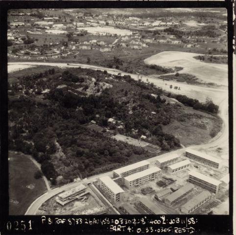 PART OF A SERIES OF AERIAL PHOTOGRAPHS SHOWING THOMSON,