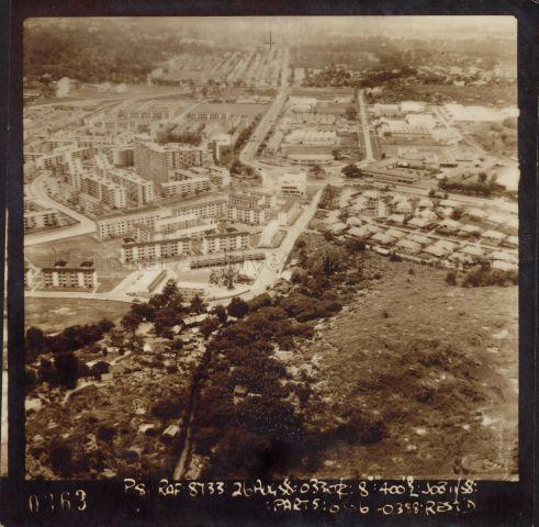 Princess Estate on the left with Forfar House and Princess