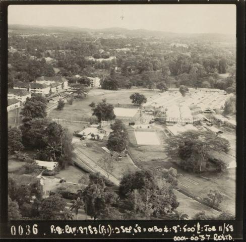 This north-facing photo shows the western section of