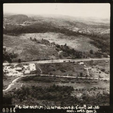 PART OF A SERIES OF AERIAL PHOTOGRAPHS SHOWING KRANJI,