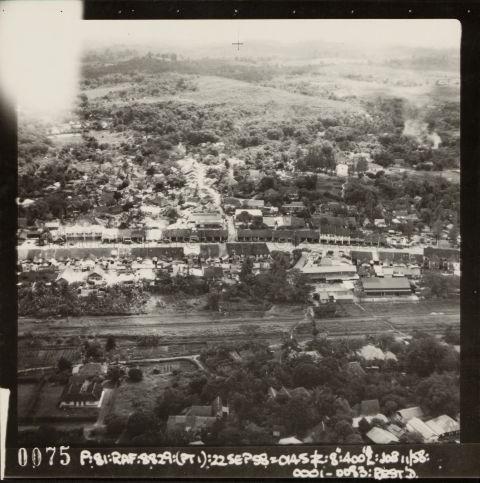 PART OF A SERIES OF AERIAL PHOTOGRAPHS SHOWING KRANJI,