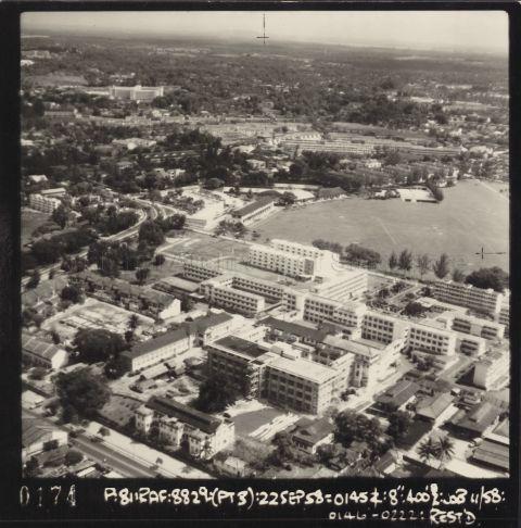 PART OF A SERIES OF AERIAL PHOTOGRAPHS SHOWING KRANJI,