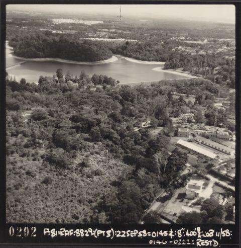 PART OF A SERIES OF AERIAL PHOTOGRAPHS SHOWING KRANJI,