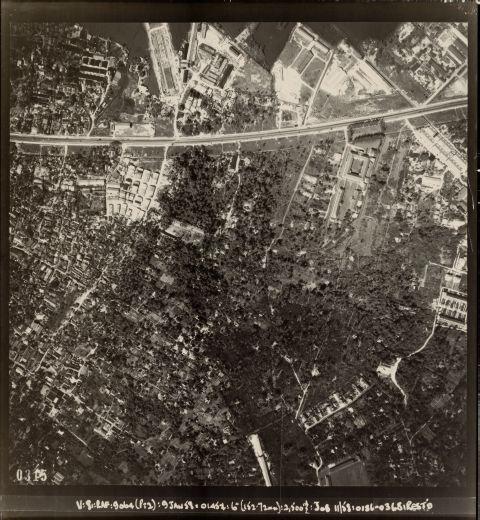 PART OF A SERIES OF AERIAL PHOTOGRAPHS FROM EAST TO WEST