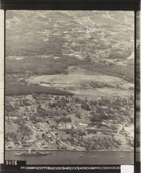 PART OF A SERIES OF AERIAL PHOTOGRAPHS SHOWING AERIAL VIEW