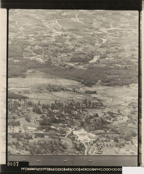 PART OF A SERIES OF AERIAL PHOTOGRAPHS SHOWING AERIAL VIEW