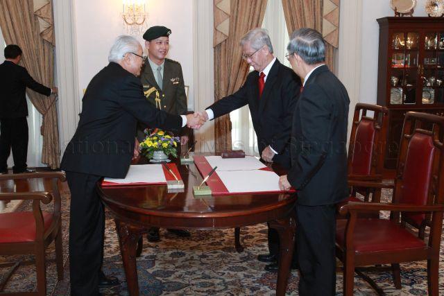 Taken at: Swearing-in Ceremony of the re-appointment of