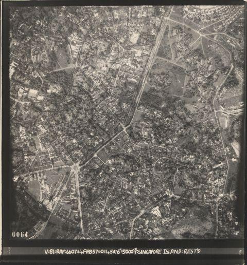 PART OF A SERIES OF AERIAL PHOTOGRAPHS SHOWING PANDAN,