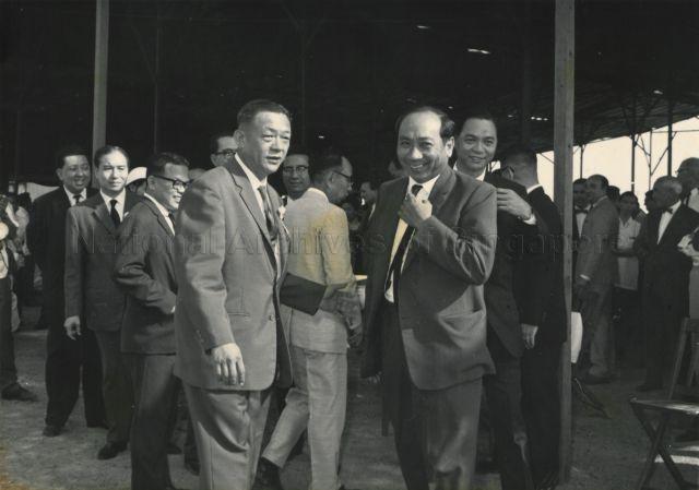 Minister of Finance Dr Goh Keng Swee with Assistant Managing