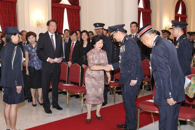 Mrs Mary Tan, wife of President Tony Tan Keng Yam, being