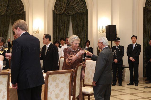 President Tony Tan Keng Yam making a toast at state banquet