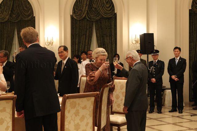 President Tony Tan Keng Yam making a toast at state banquet