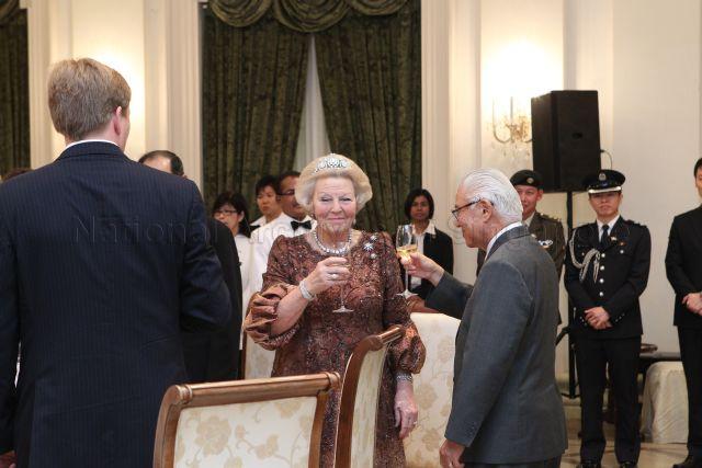 President Tony Tan Keng Yam making a toast at state banquet